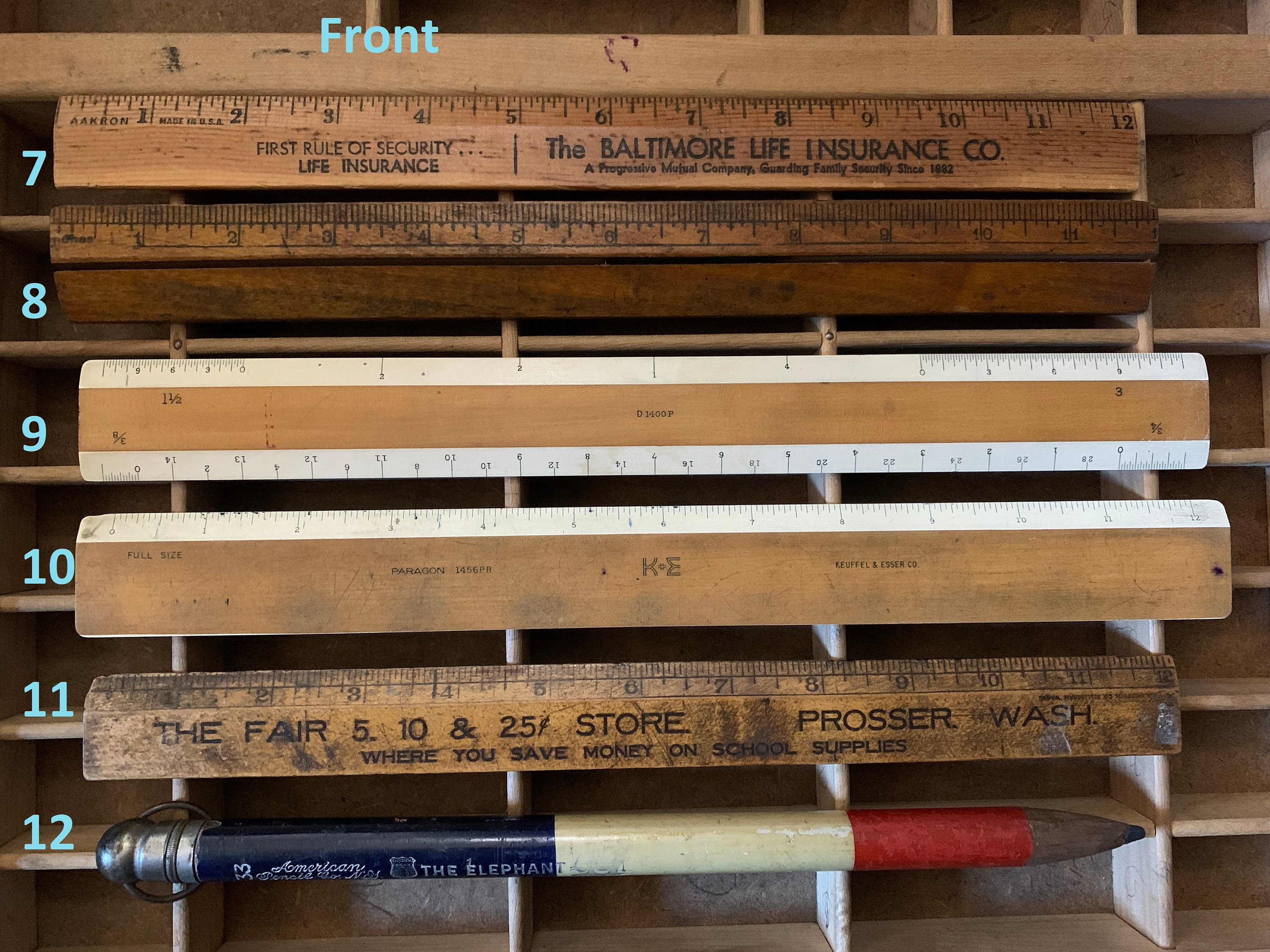 Vintage Advertising Wood Rulers Vintage Drafting Rule Vintage Wood Rulers for Wood Rubber Stamp ...