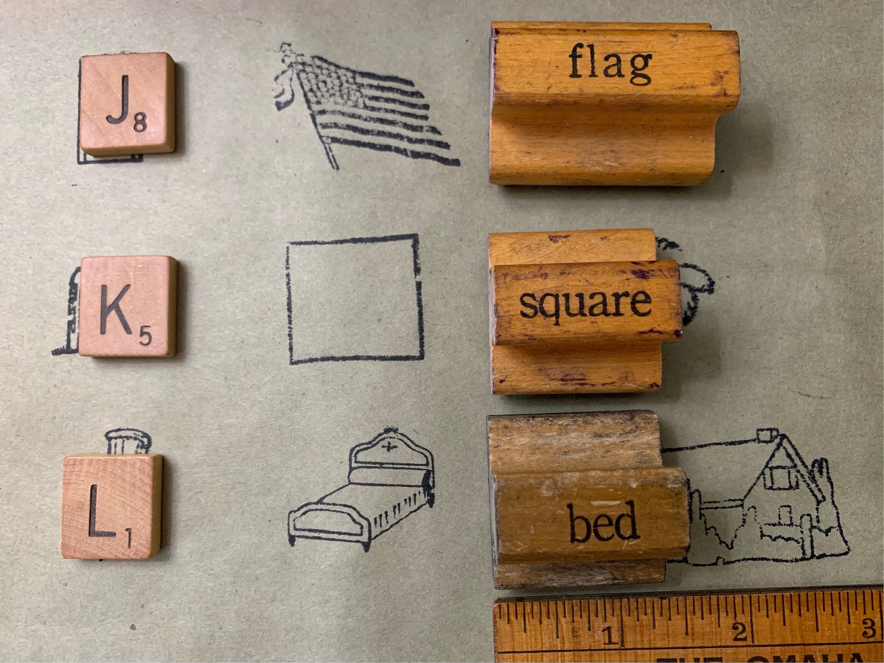 Vintage Farm Animal Stamp Wood Handled Rubber Stamp Craft Gift - Etsy