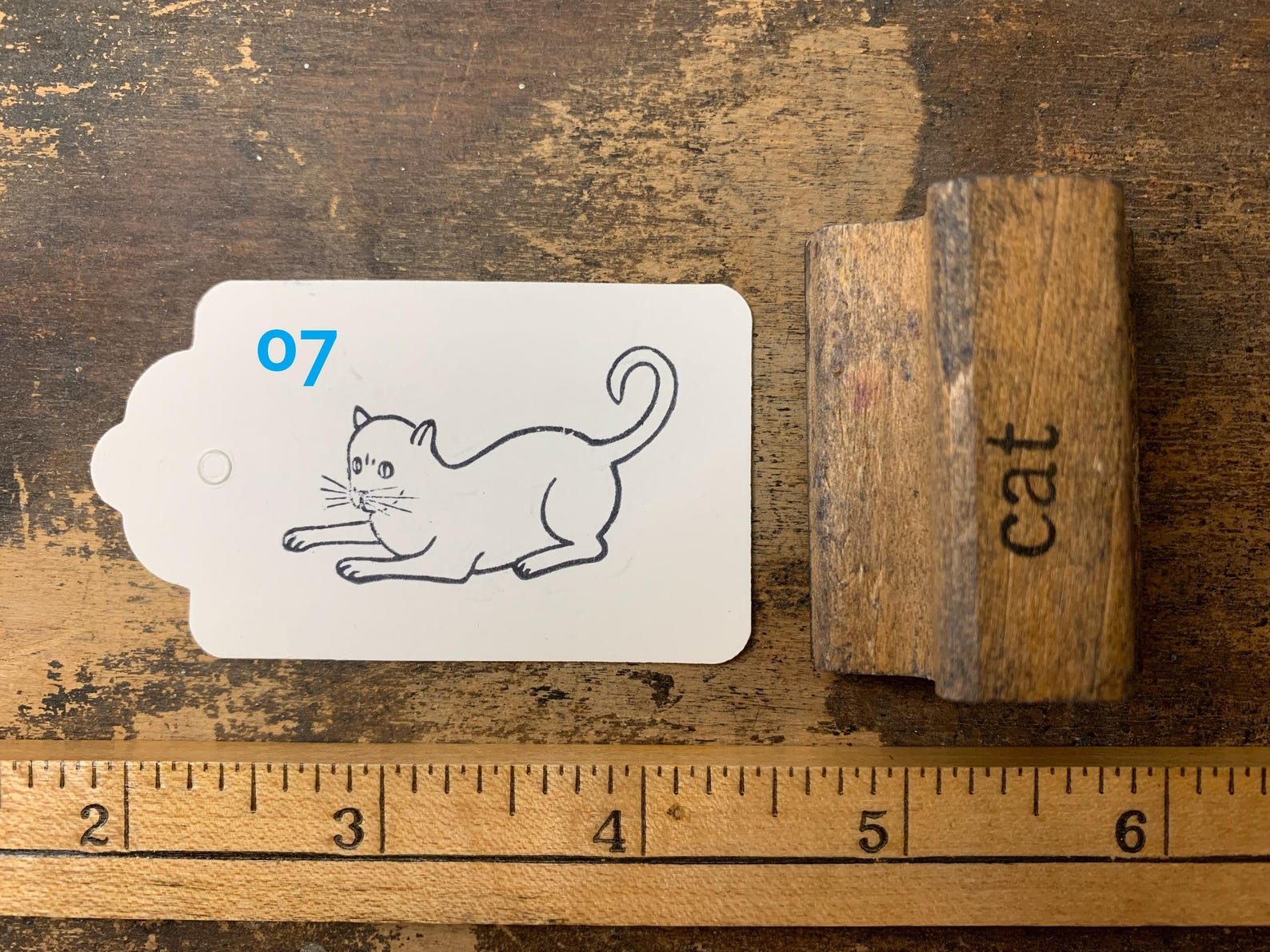 Vintage Cat Rubber Wood Stamp Vintage Cute Kitties Vintage Animal Stamp ...