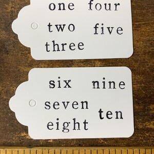 Vintage Number Wood Stamp Math Stamps for Homeschool Dollar Sign ...