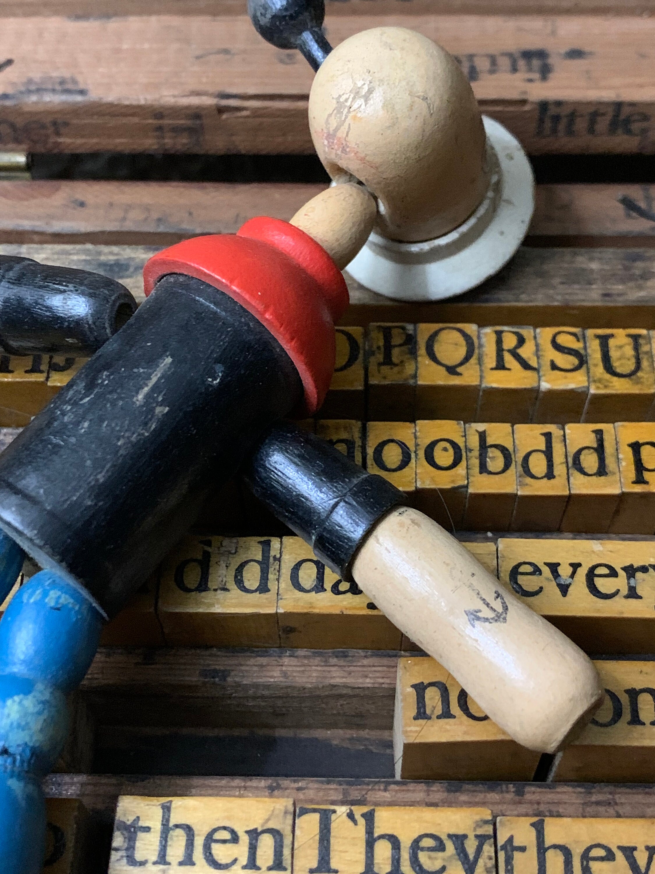 Vintage Popeye the Sailer Man Wood Popeye Toy Vintage Cartoon Character ...