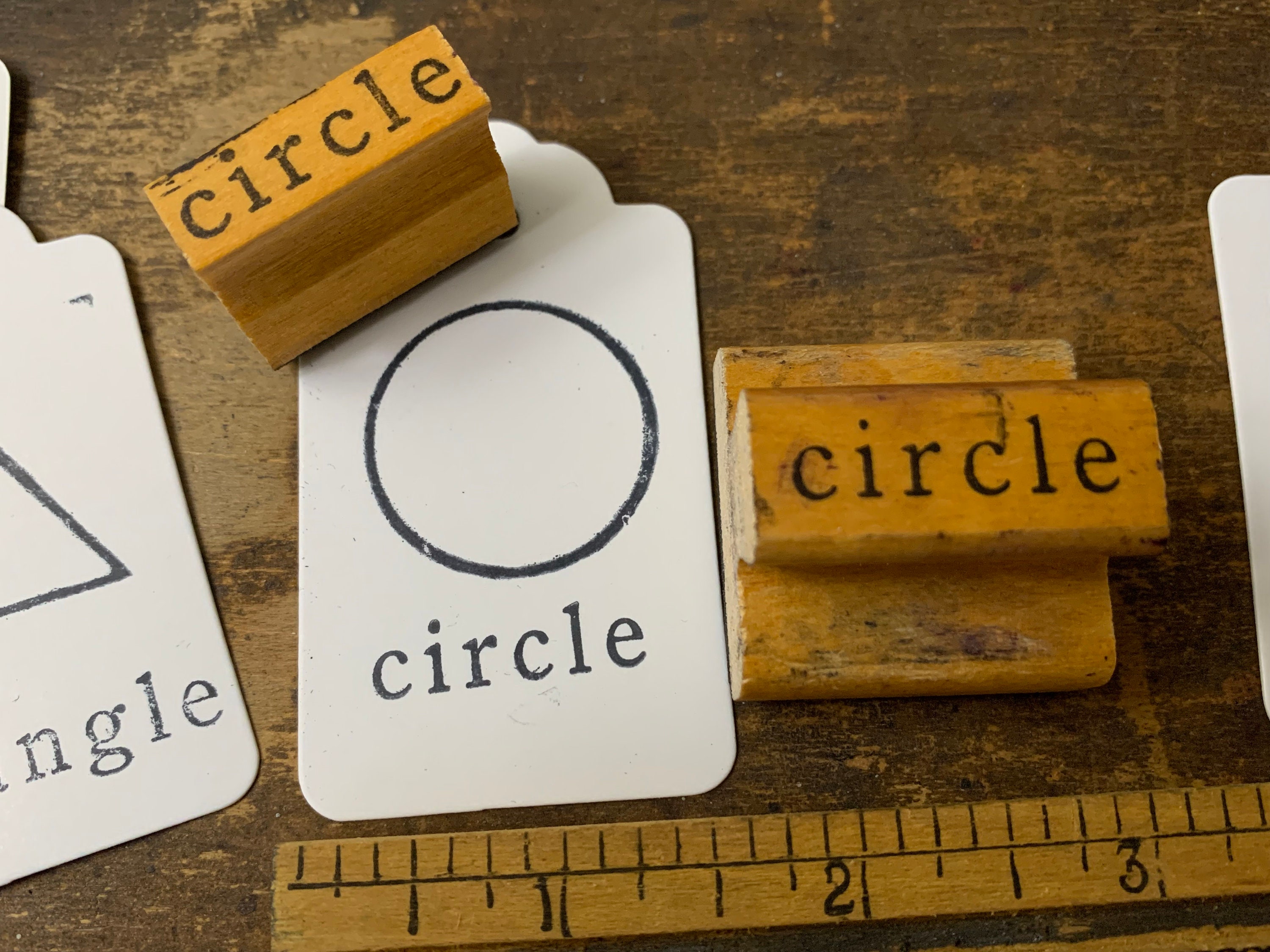 Vintage Wood Rubber Stamp Vintage Shape Stamp Vintage Square - Etsy