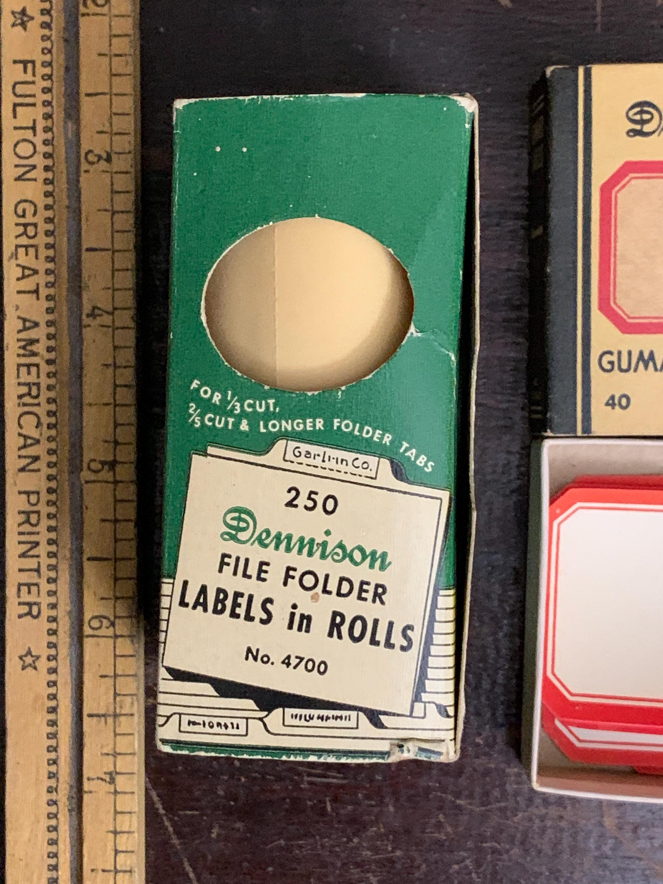 Vintage Dennison Gummed Labels Vintage Canning Labels Vintage Paper ...