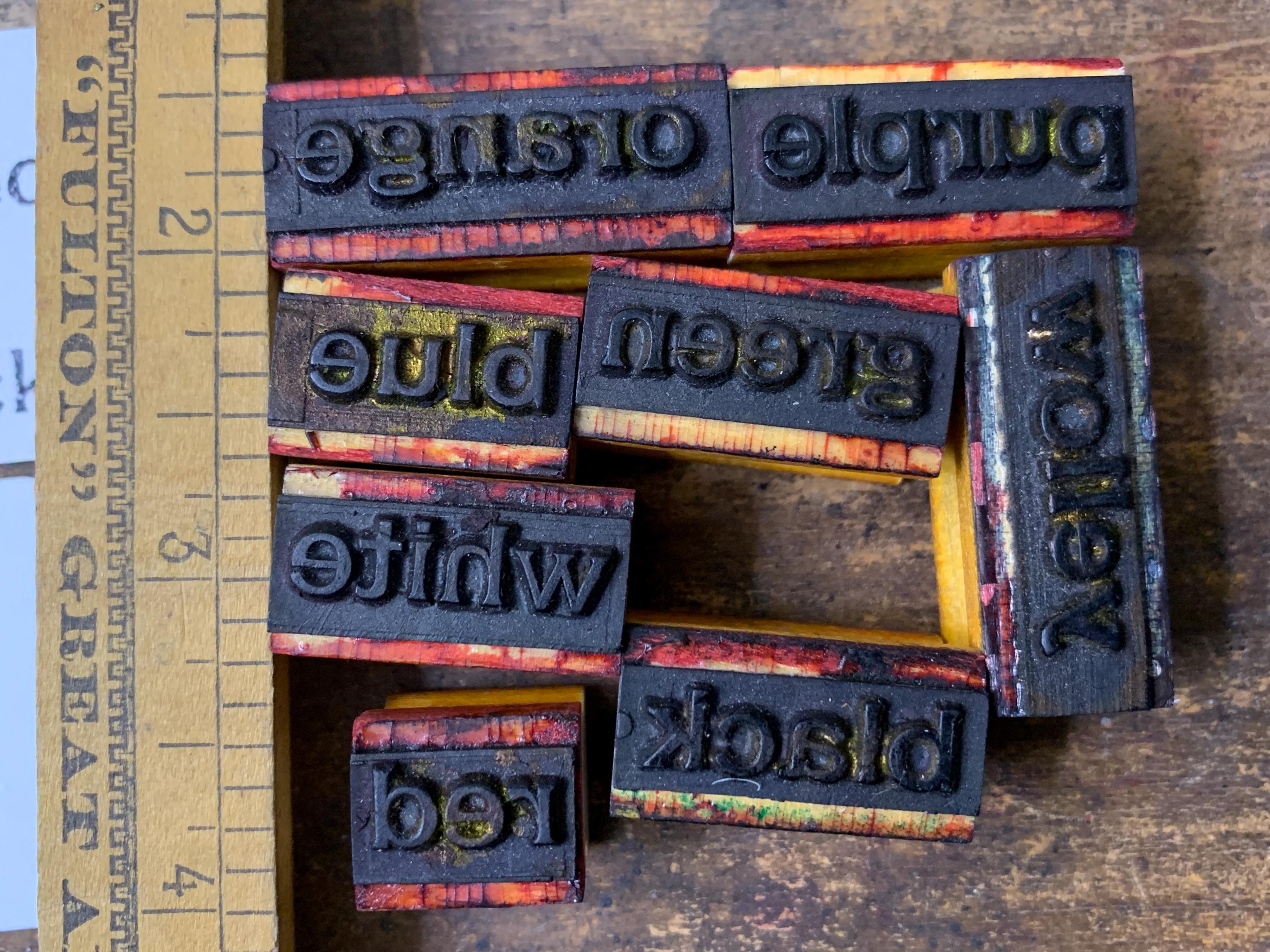Vintage Wood Stamp ABC Lettering Stamps for Craft Scrapbooking Old ...