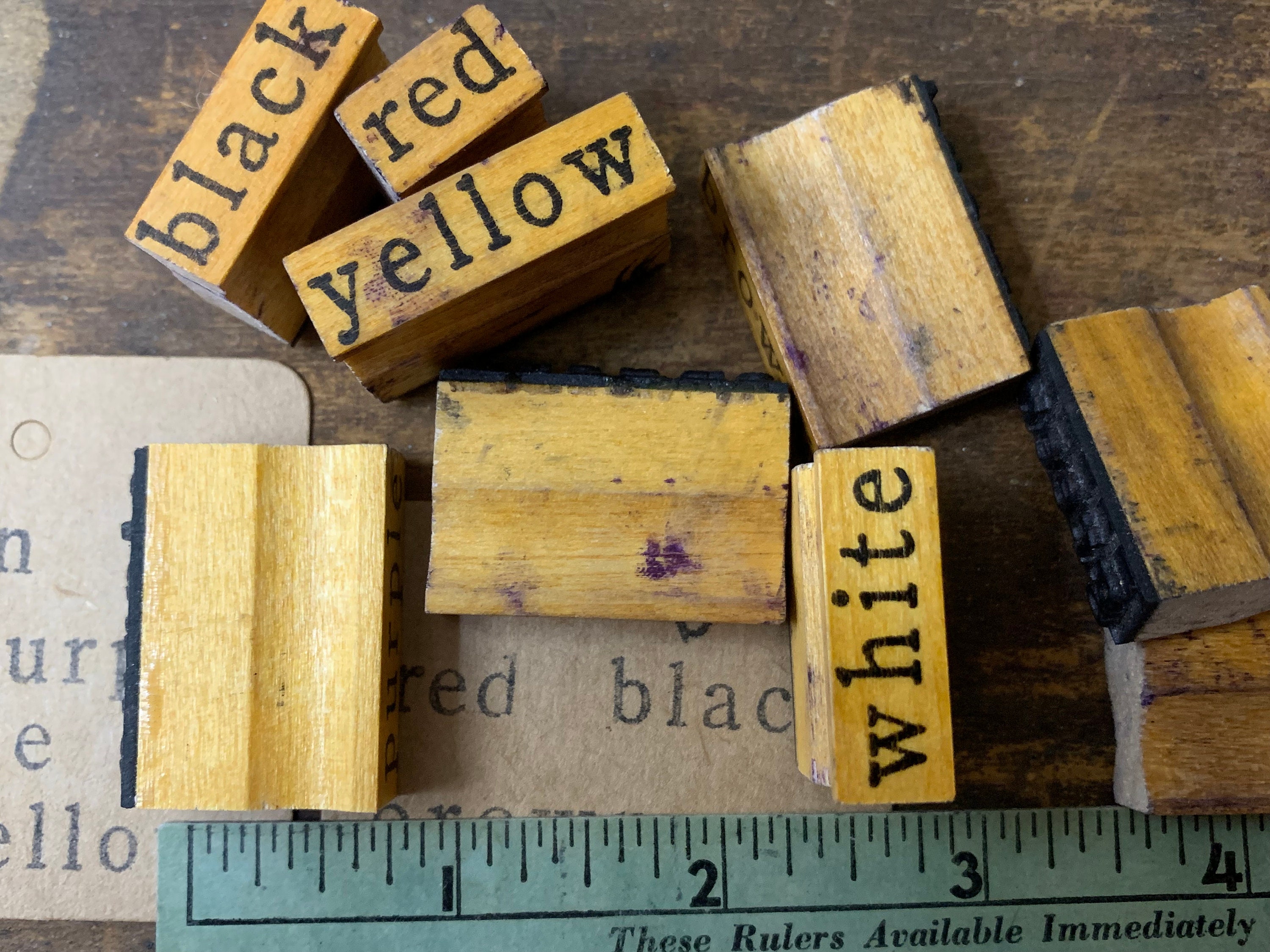 Vintage Wood Rubber Stamps for Bullet Journal Stamps for Planner ...