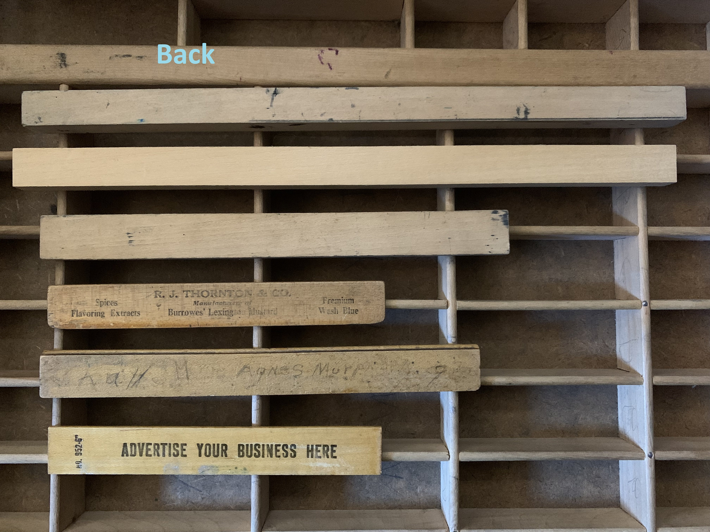 Vintage Advertising Wood Rulers Vintage Drafting Rule Vintage Wood ...