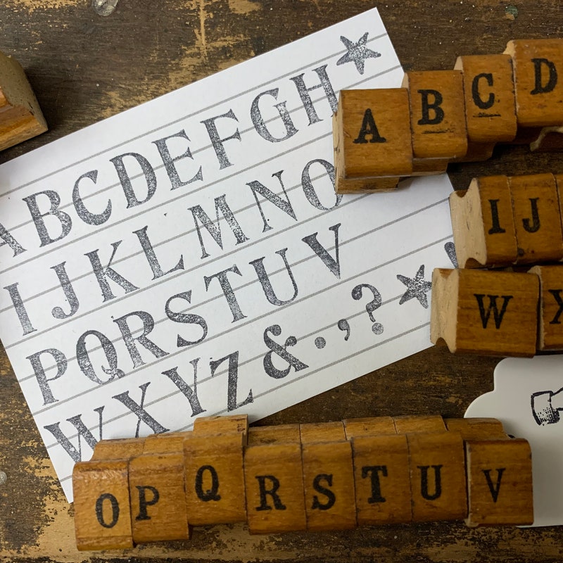 Alphabet Stamps - Etsy