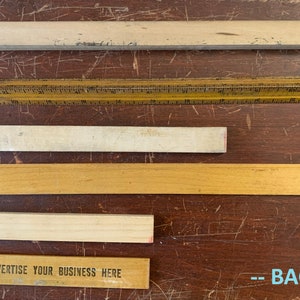 Vintage Advertising Wood Rulers Vintage Drafting Rule Vintage Wood ...