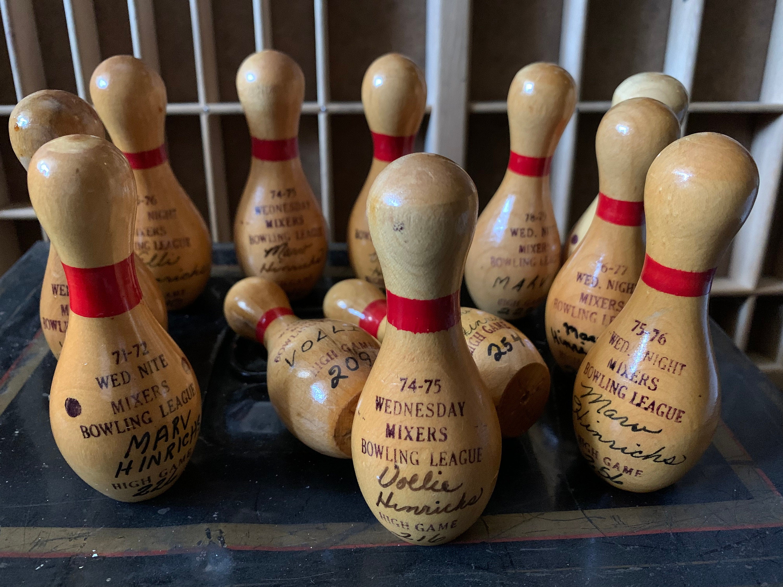 Vintage Bowling Pin Awards Trophies Vintage Wooden Bowling Pins Old ... Vintage Bowling Pin Awards Trophies Vintage Wooden Bowling Pins Old ...