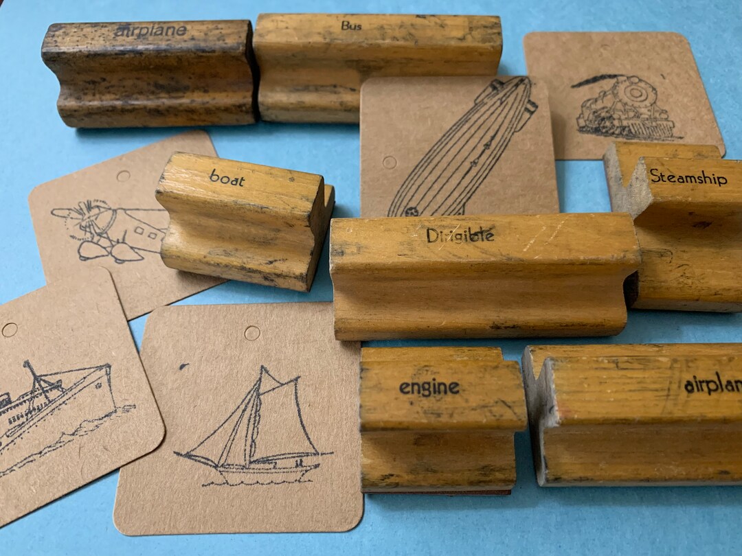 Vintage Car Stamp Wood Handled Rubber Stamp Craft Card Making - Etsy