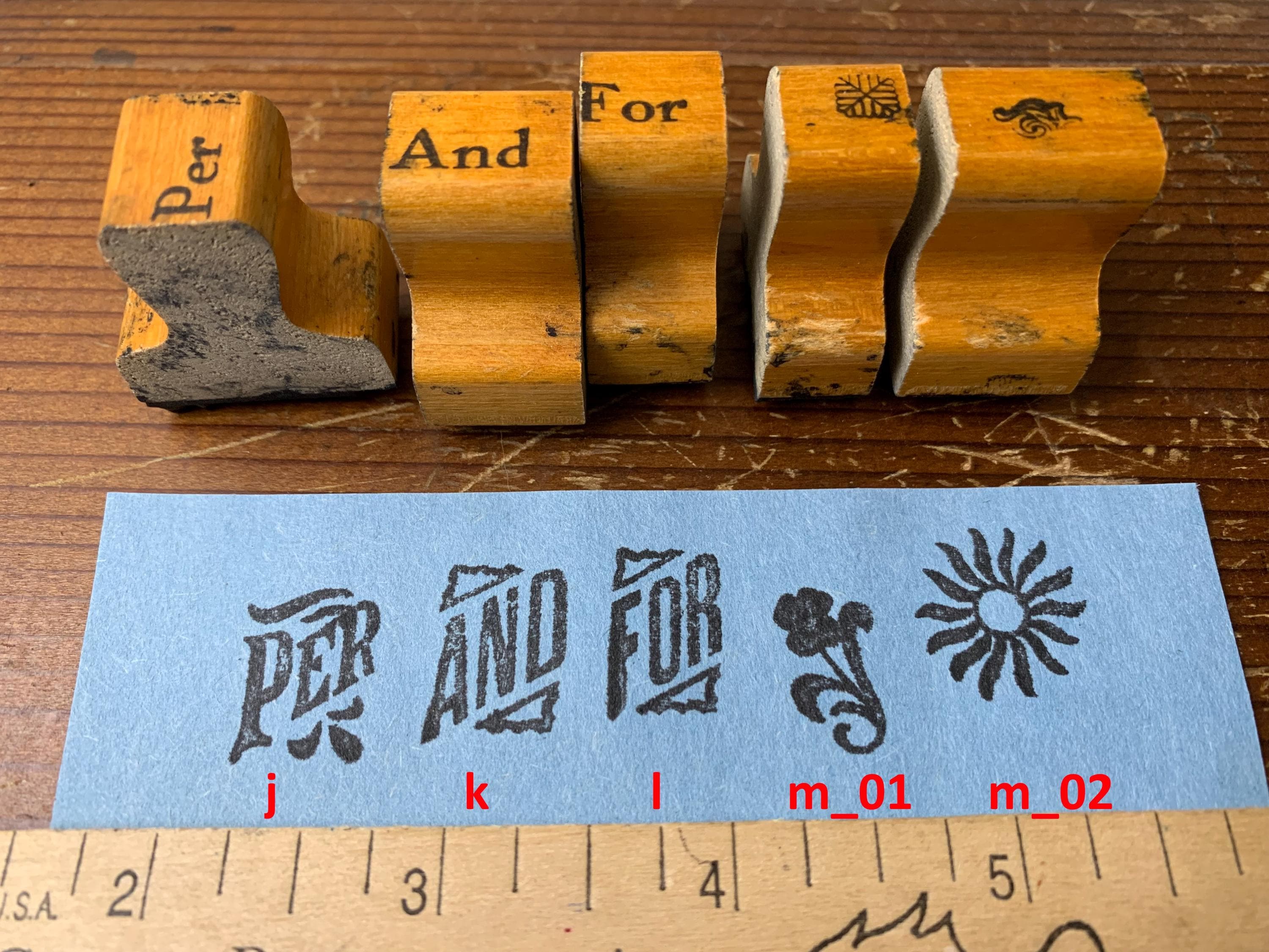 Vintage Wood Stamp Pointing Finger Flower Only Symbols Stamps for Craft ...
