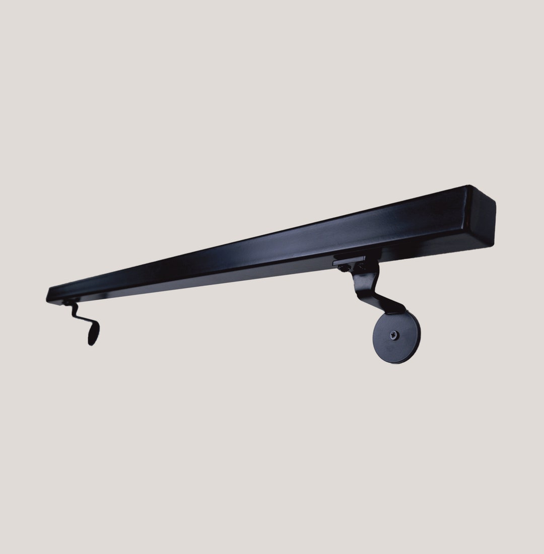 Square Steel Stair Handrail: Wall Mount Railing Kit - Etsy