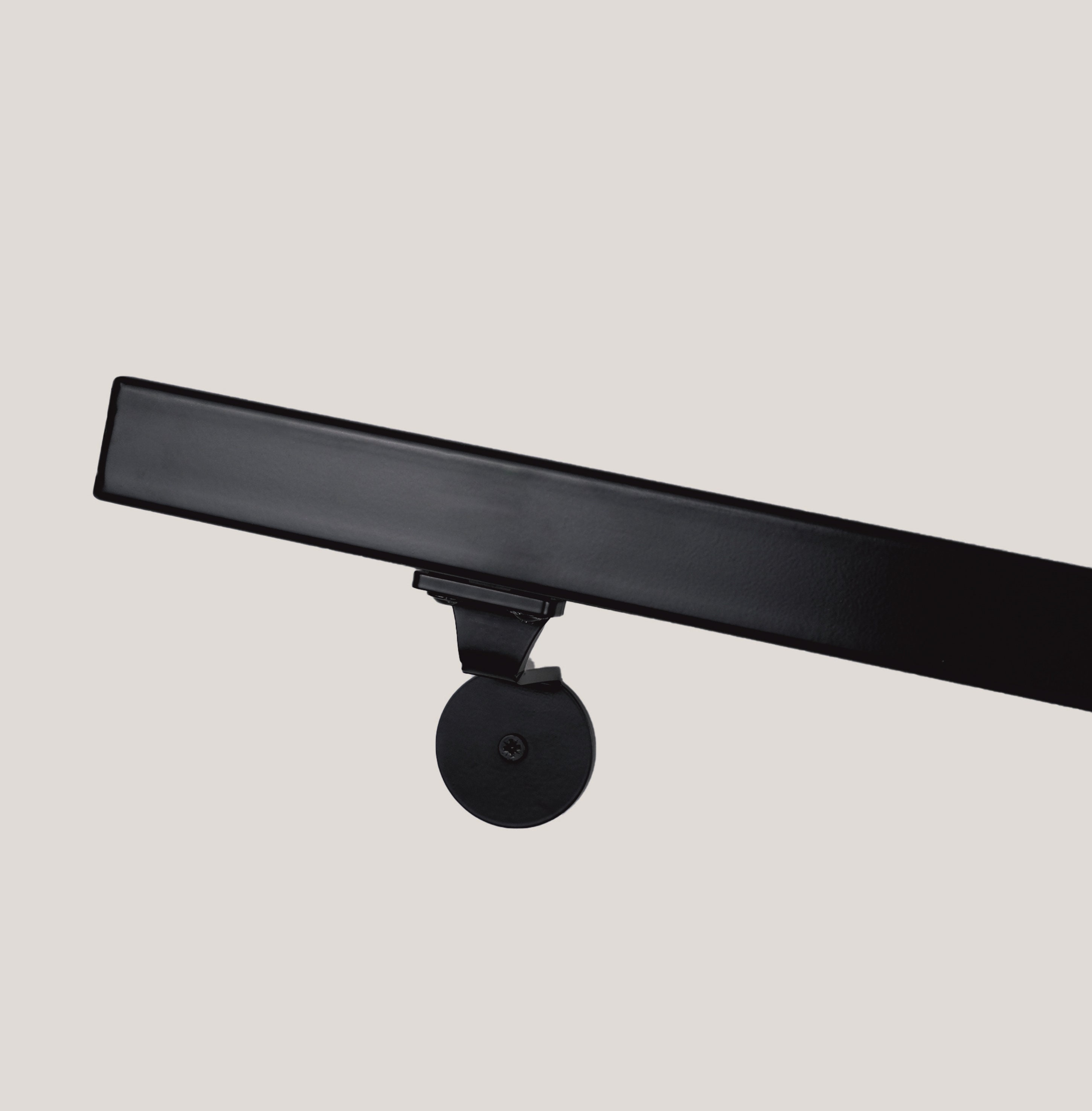 Square Steel Stair Handrail: Wall Mount Railing Kit - Etsy