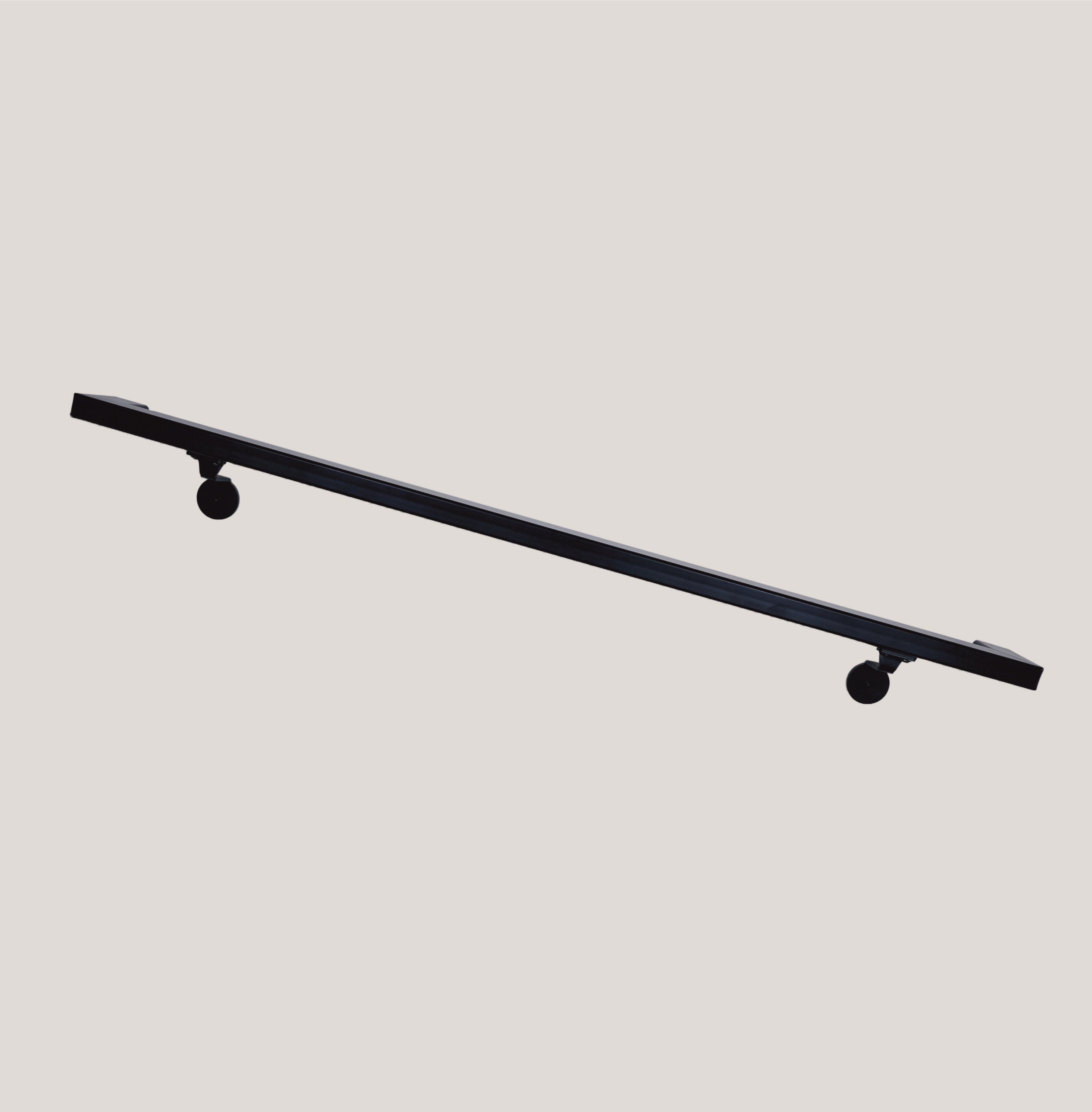 Modern Black Steel Stair Rail: 2"x1" Metal Handrail - Etsy