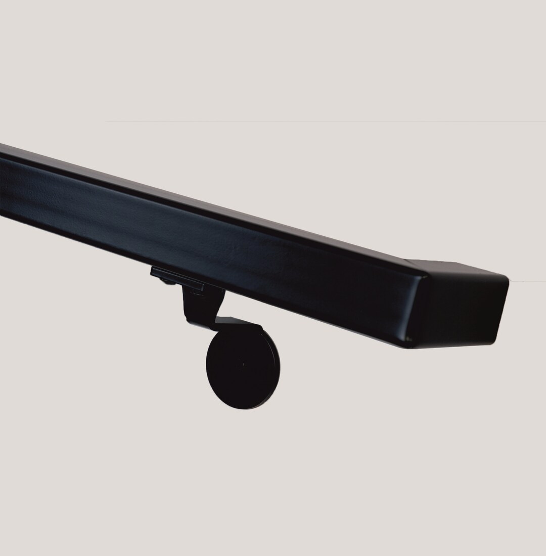 1-1/2"x 1-1/2" Modern Square Handrail, Step Stair Rail, Railing Grab ...