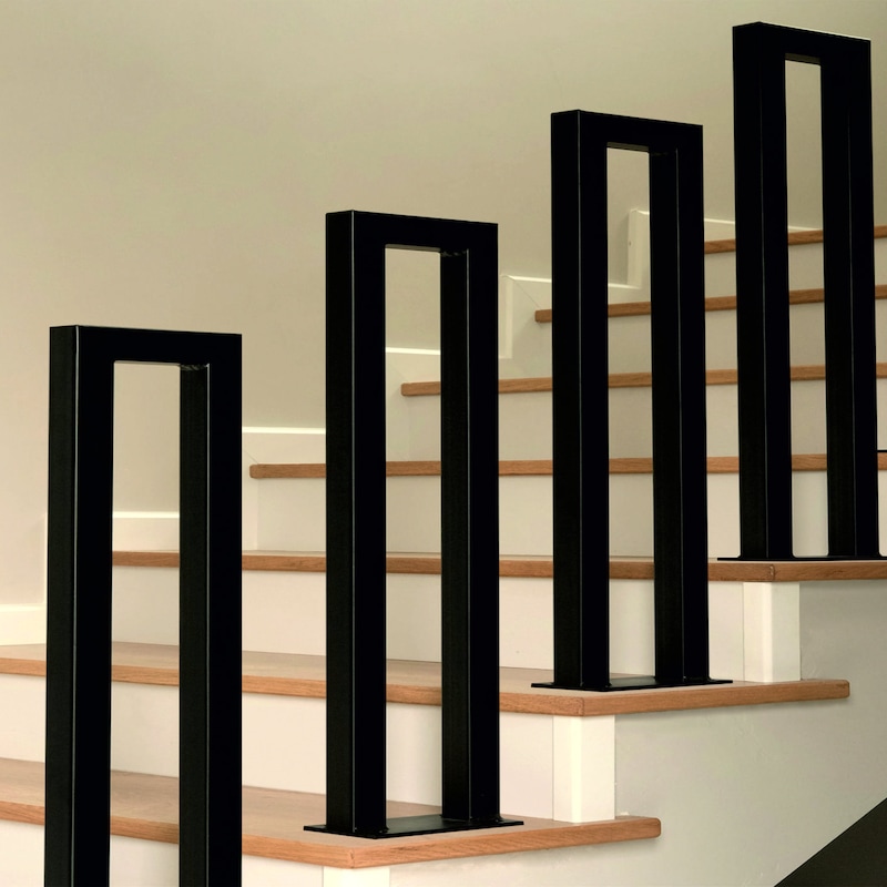 Black Metal Handrail - Etsy