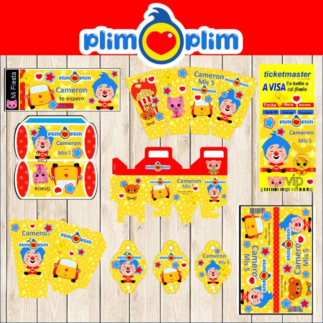Plim Plim Printable Kit - Etsy