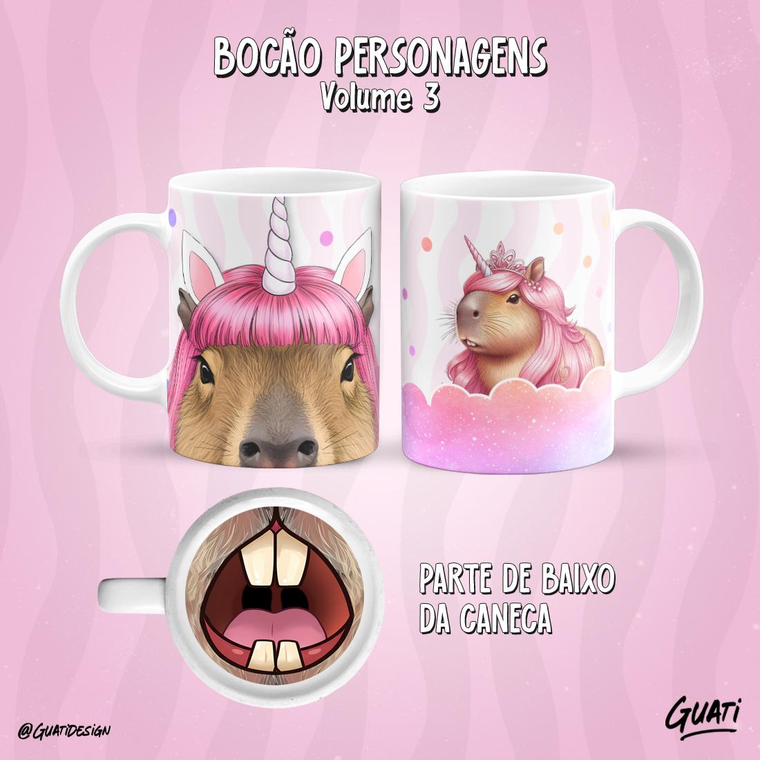 17 Templates With 23 Mouths Sublimation Mugs Cartoons Stitch Capybara ...