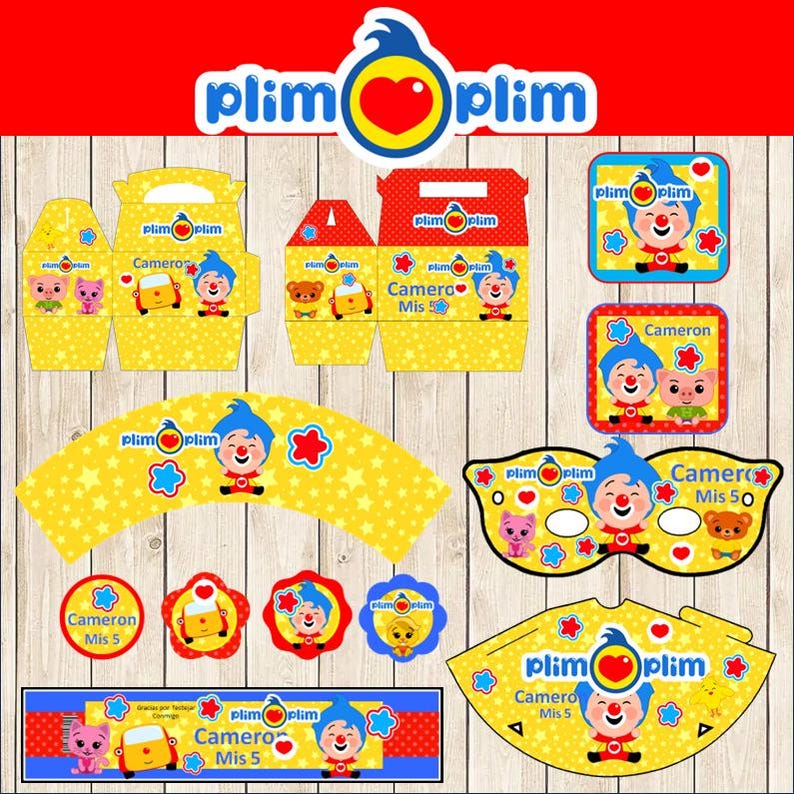 Plim Plim Printable Kit - Etsy