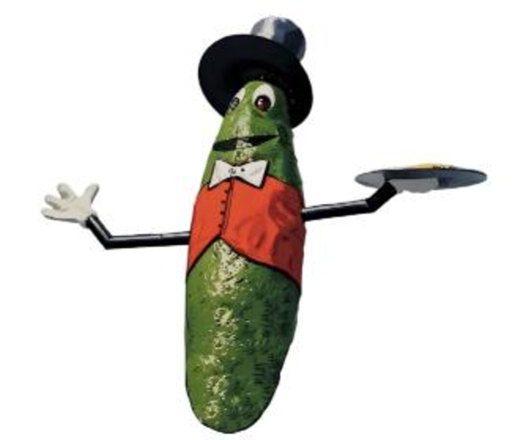 Pickle Quirky Pickle Art Club Mascot Cute Pickle Art for Invites ...