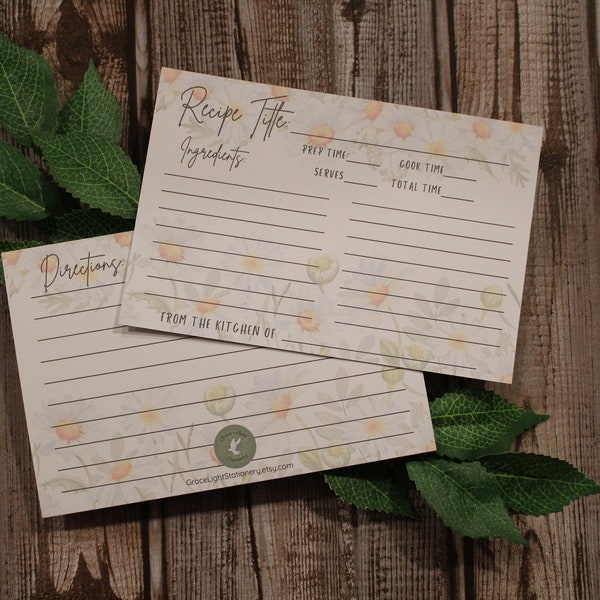 Cute Recipe Cards - Etsy