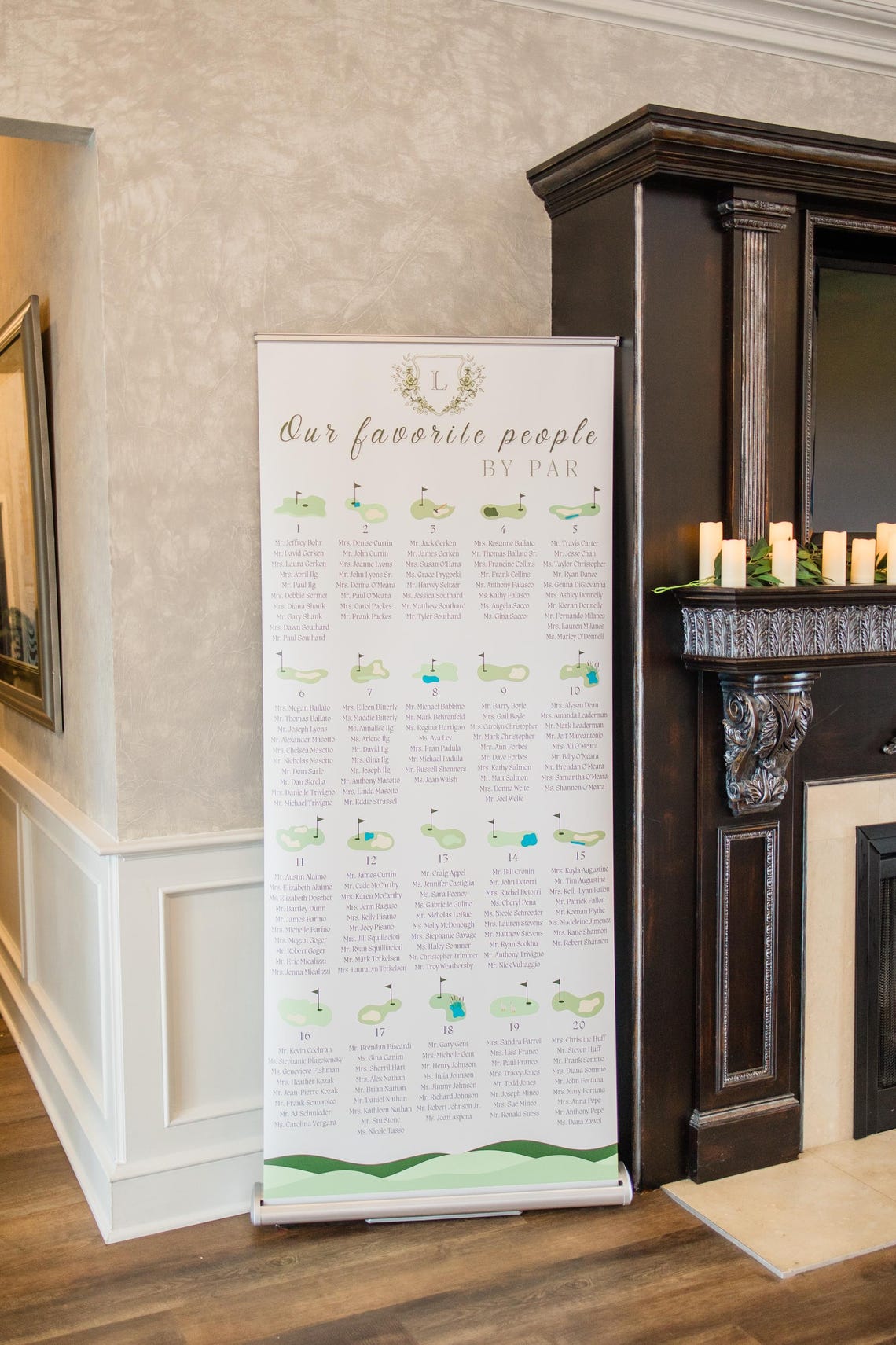 Seating Chart Retractable Banner - Etsy