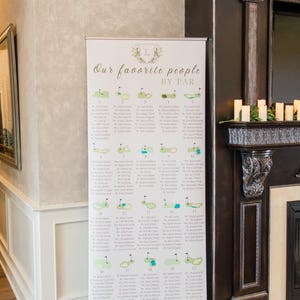 Seating Chart Retractable Banner - Etsy