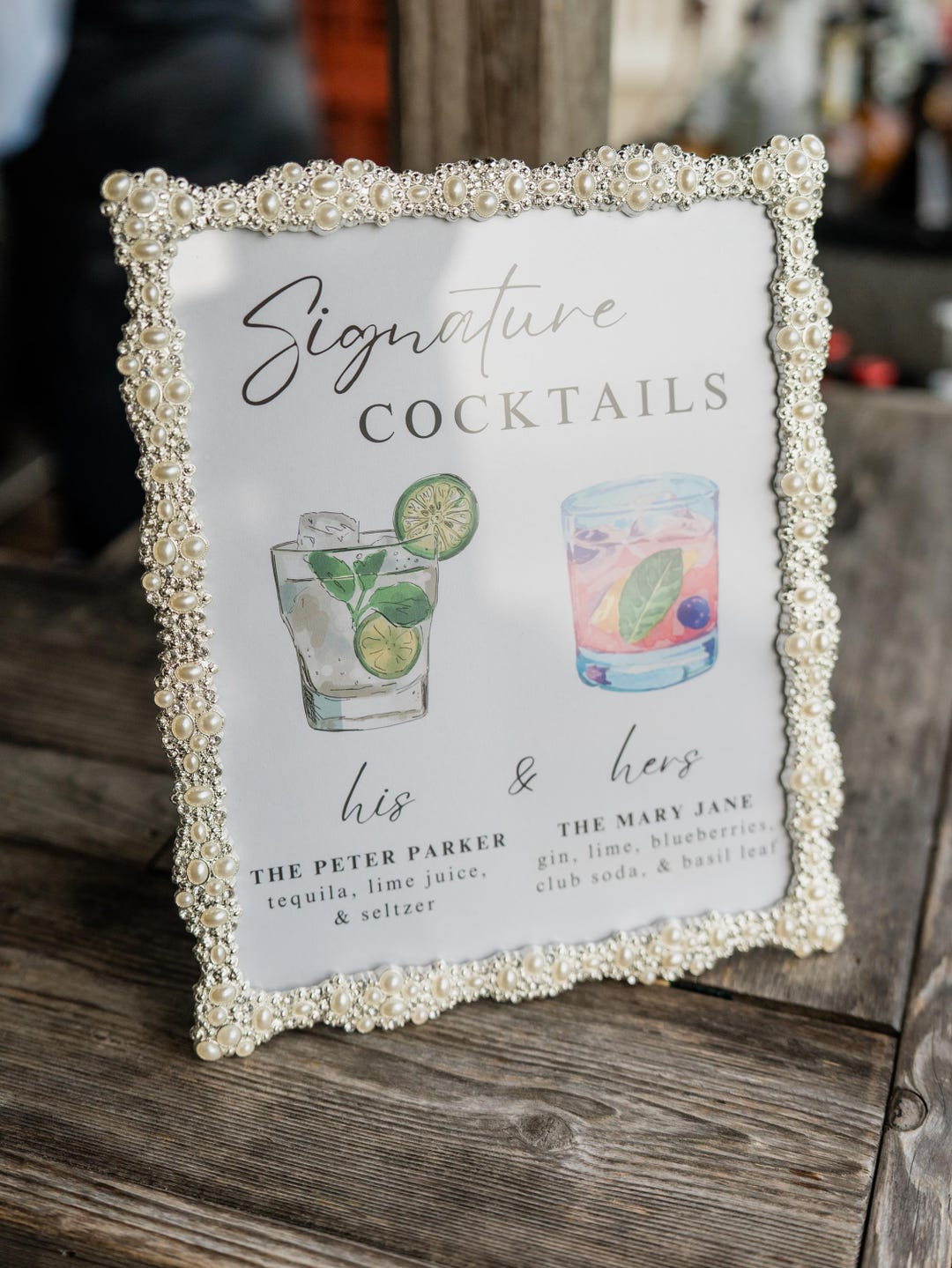 Signature Cocktail Sign - Etsy