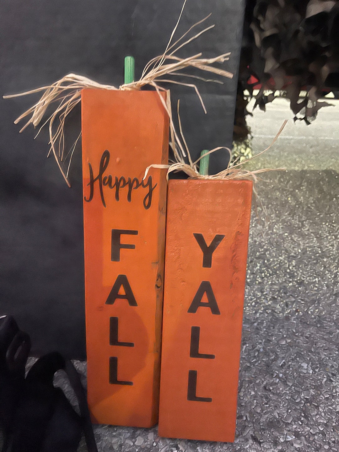 Wooden Pumpkin Fall Decor - Etsy