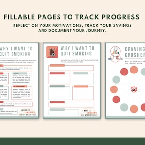 Quit Smoking/vaping Tracker: Digital Worksheets & Guide (digital ...