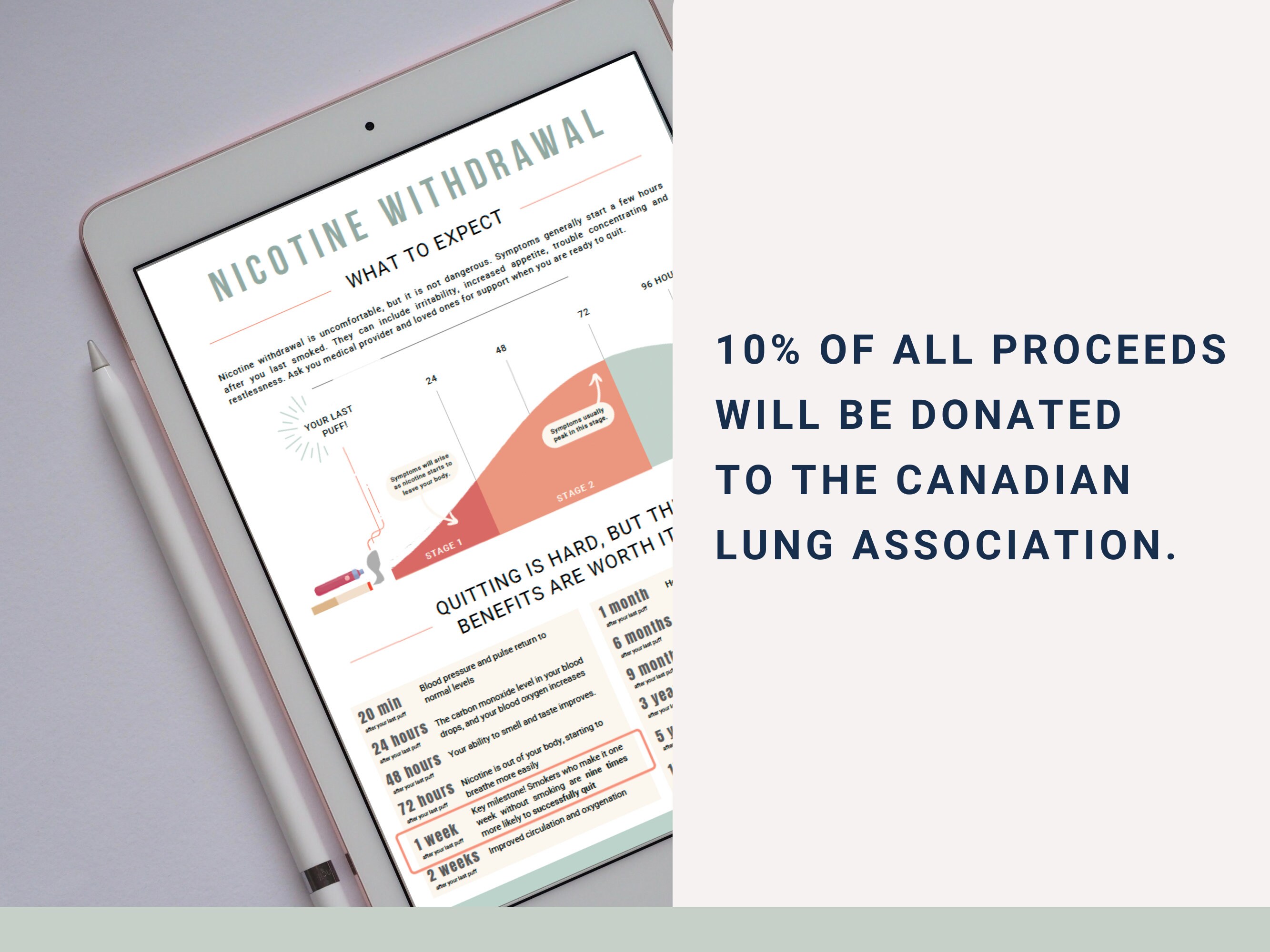 Quit Smoking or Vaping Tracker and Guide Digital Worksheets | What to ...