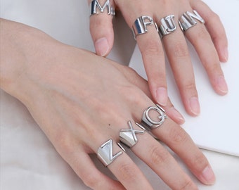 Women's Gold Stacking Rings Stackable Name Rings - Etsy