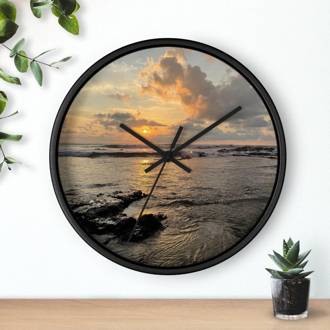 Costa Rican Sunset Wall Clock - Etsy