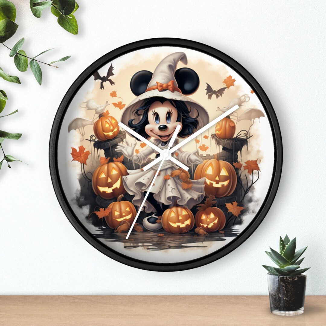 Minnie Halloween Wall Clock - Etsy