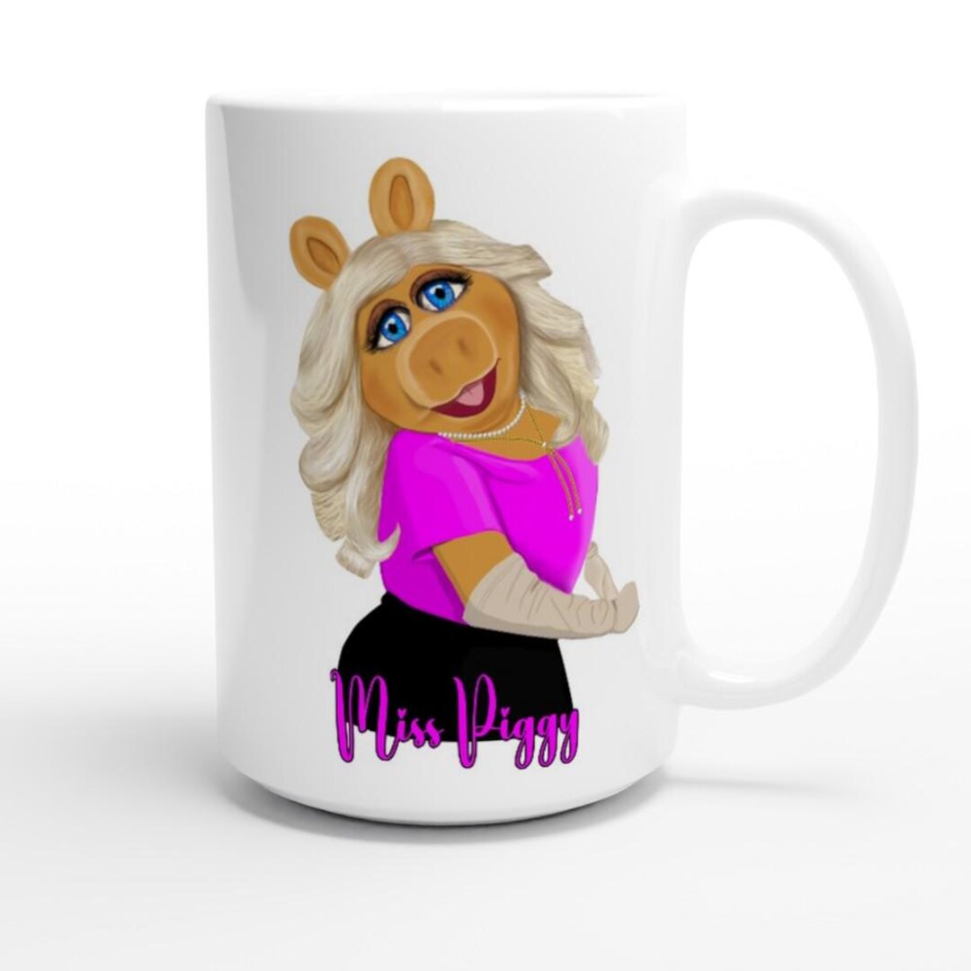 The Muppet Show Miss Piggy Large White Coffee Mug Dishwasher Safe ...