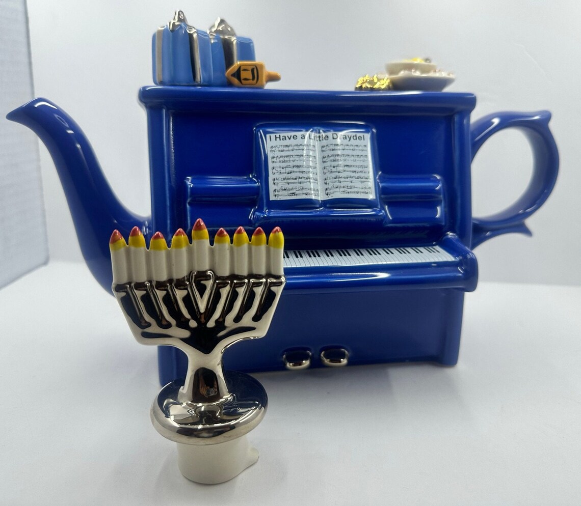 Vintage J. Bailey Hanukkah Piano Teapot Jewish, Limited Edition - Etsy