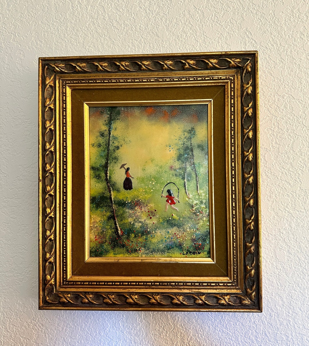 Louis Cardin Original Vintage Art. Enamel on Copper - Etsy