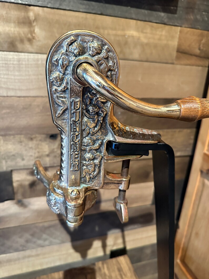 Antique Brass Wine Vintner With Stand. Bartop Wine Bottle Opener 24 - Etsy