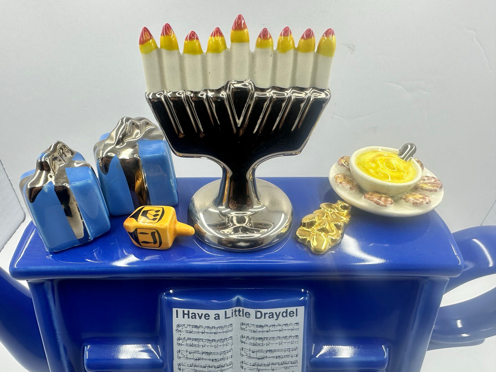 Vintage J. Bailey Hanukkah Piano Teapot Jewish, Limited Edition - Etsy