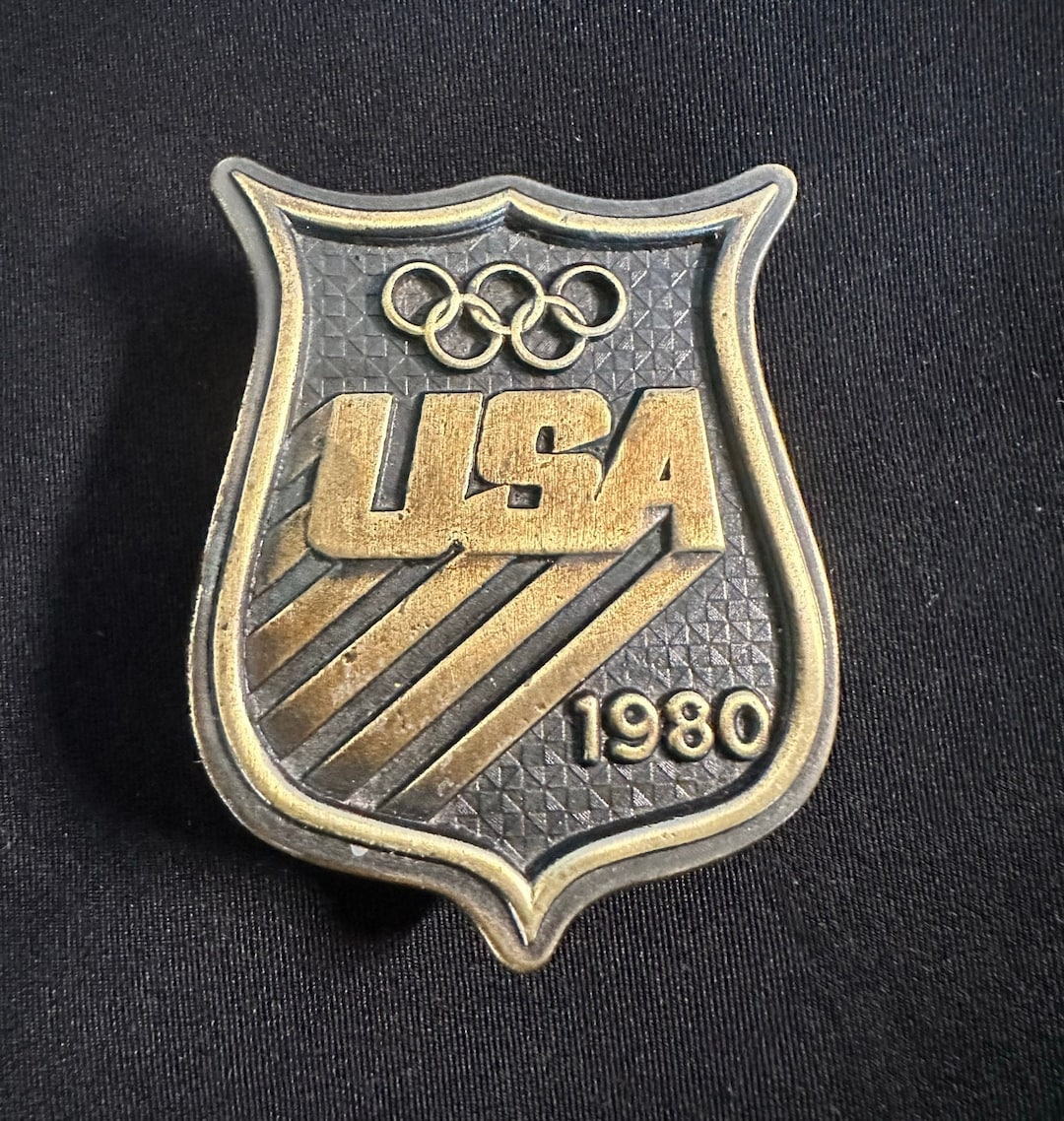 Vintage Bergamot Brass Works Belt Buckle 1980 USA Olympics - Etsy