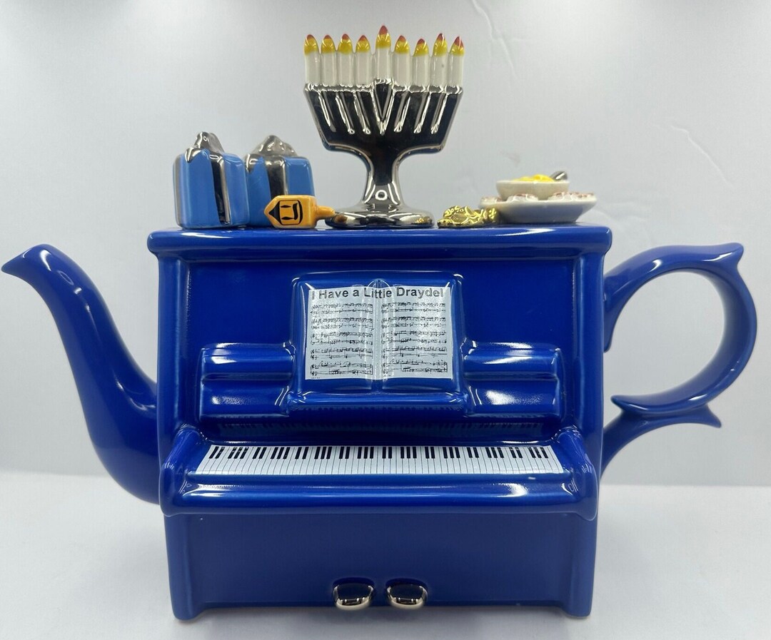 Vintage J. Bailey Hanukkah Piano Teapot Jewish, Limited Edition - Etsy