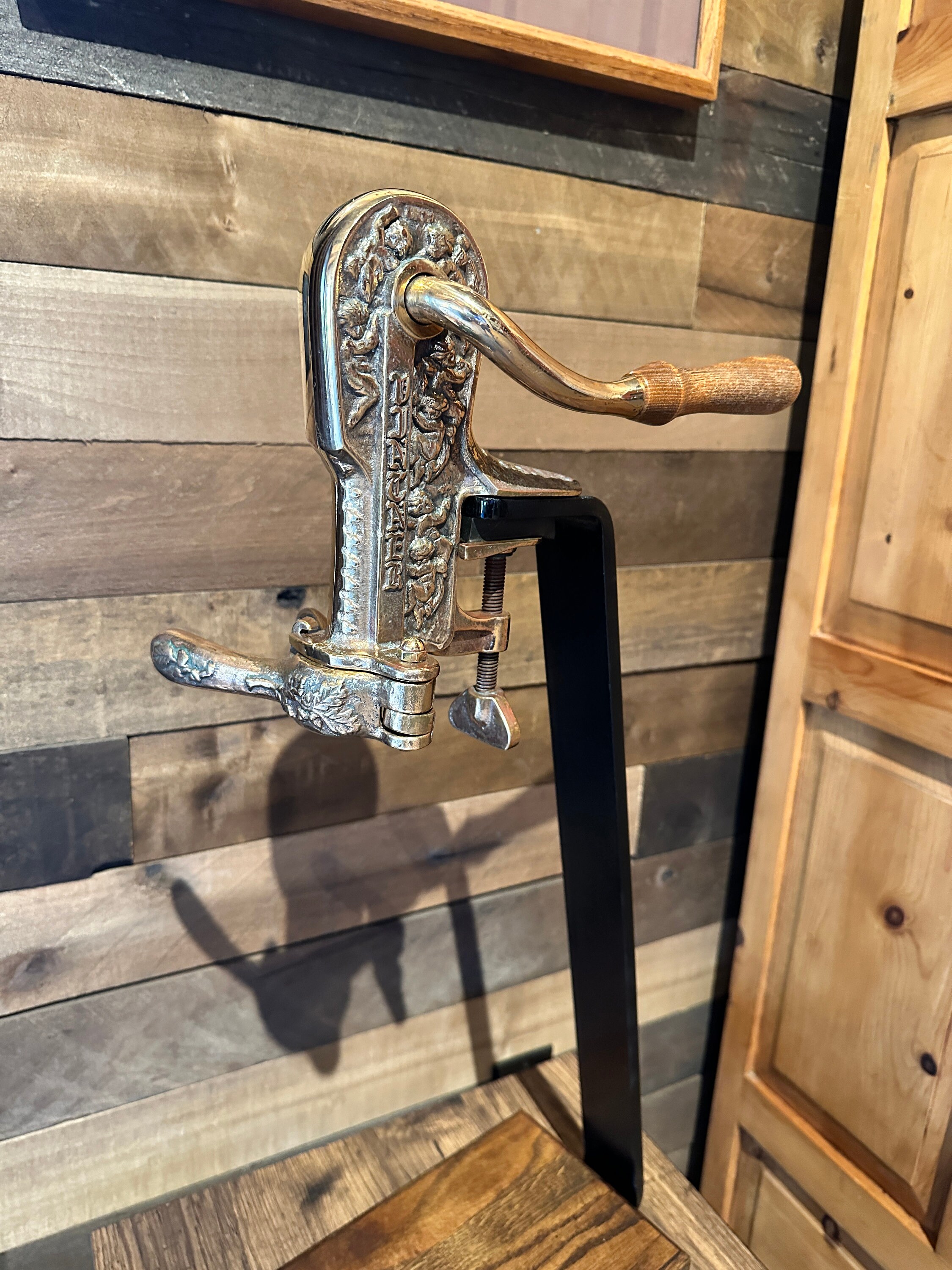 Antique Brass Wine Vintner With Stand. Bartop Wine Bottle Opener 24 - Etsy