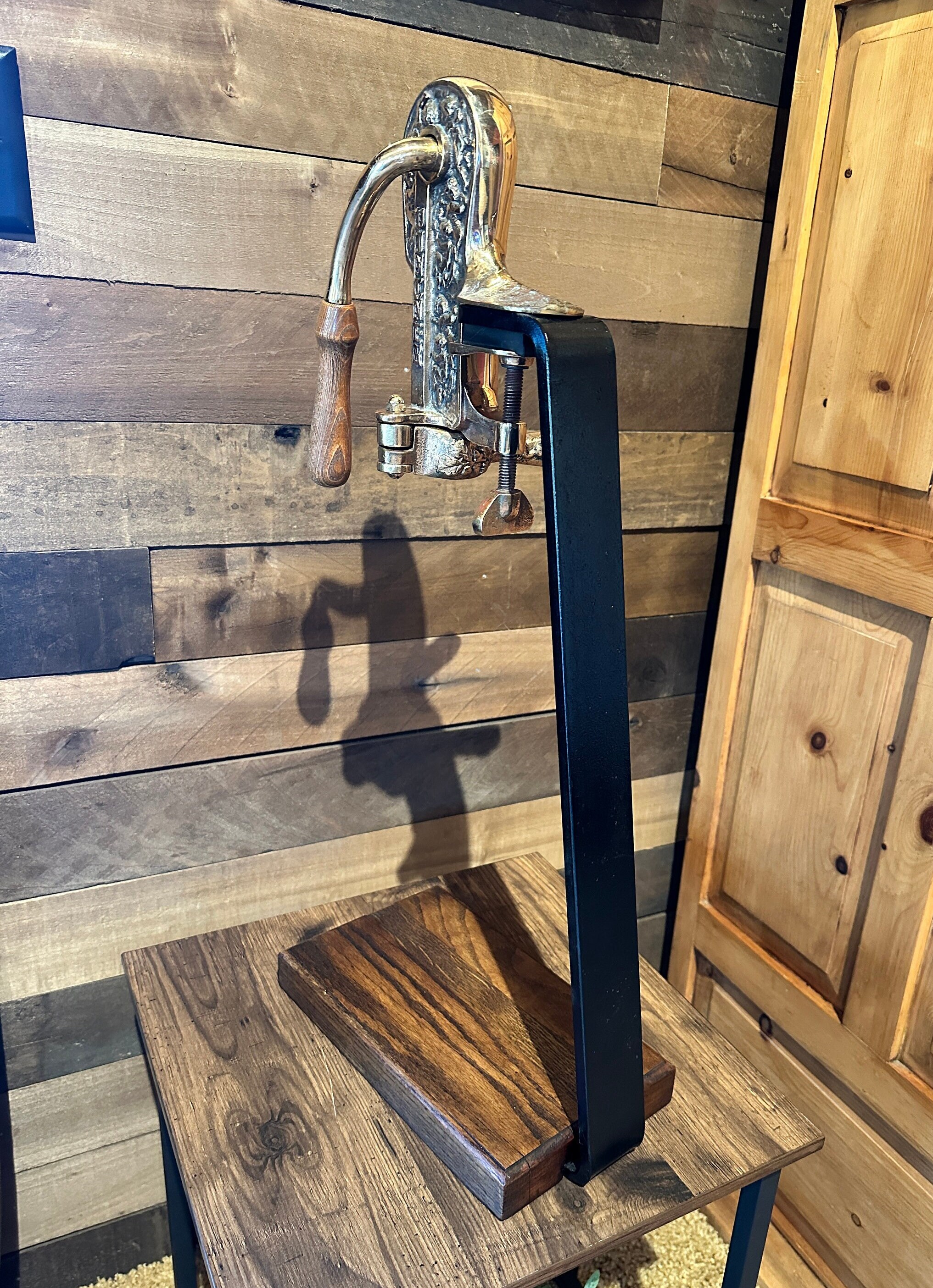 Antique Brass Wine Vintner With Stand. Bartop Wine Bottle Opener 24 - Etsy