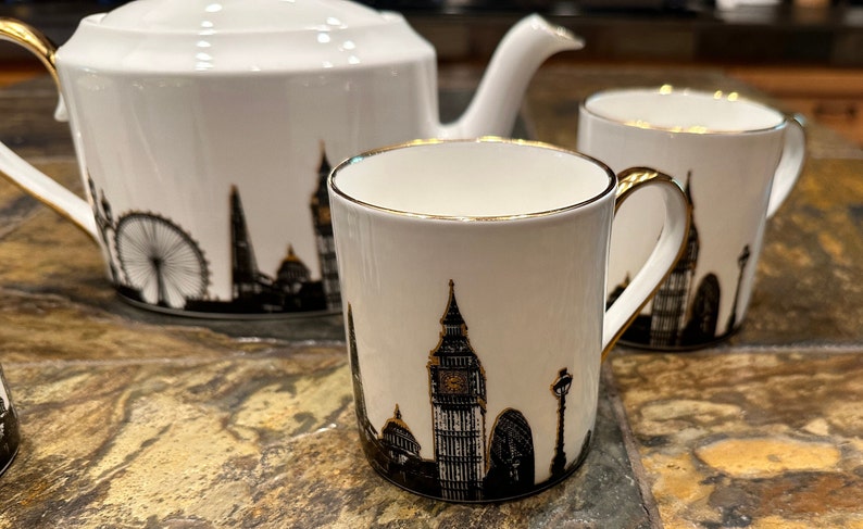 Powder Butterfly Special Edition London Tea Set Made in the UK - Etsy