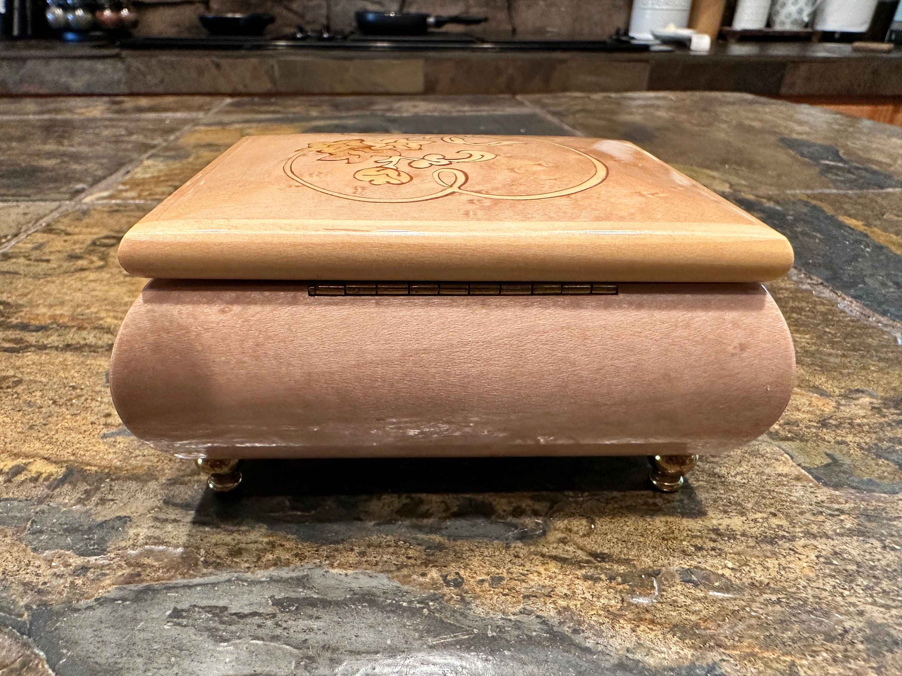 Vintage Lacquered Italian Music Box and Jewelry Ring Box Made in Italy ...