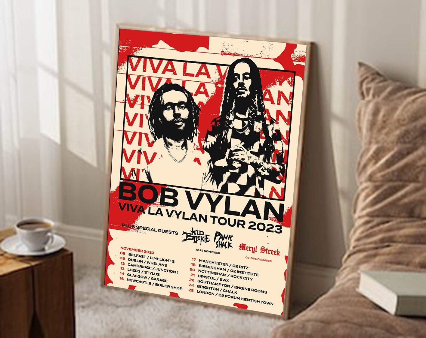 Bob Vylan Viva La Vylan Tour 2023 Uk Tour, Europe Poster sold by Tuntun ...
