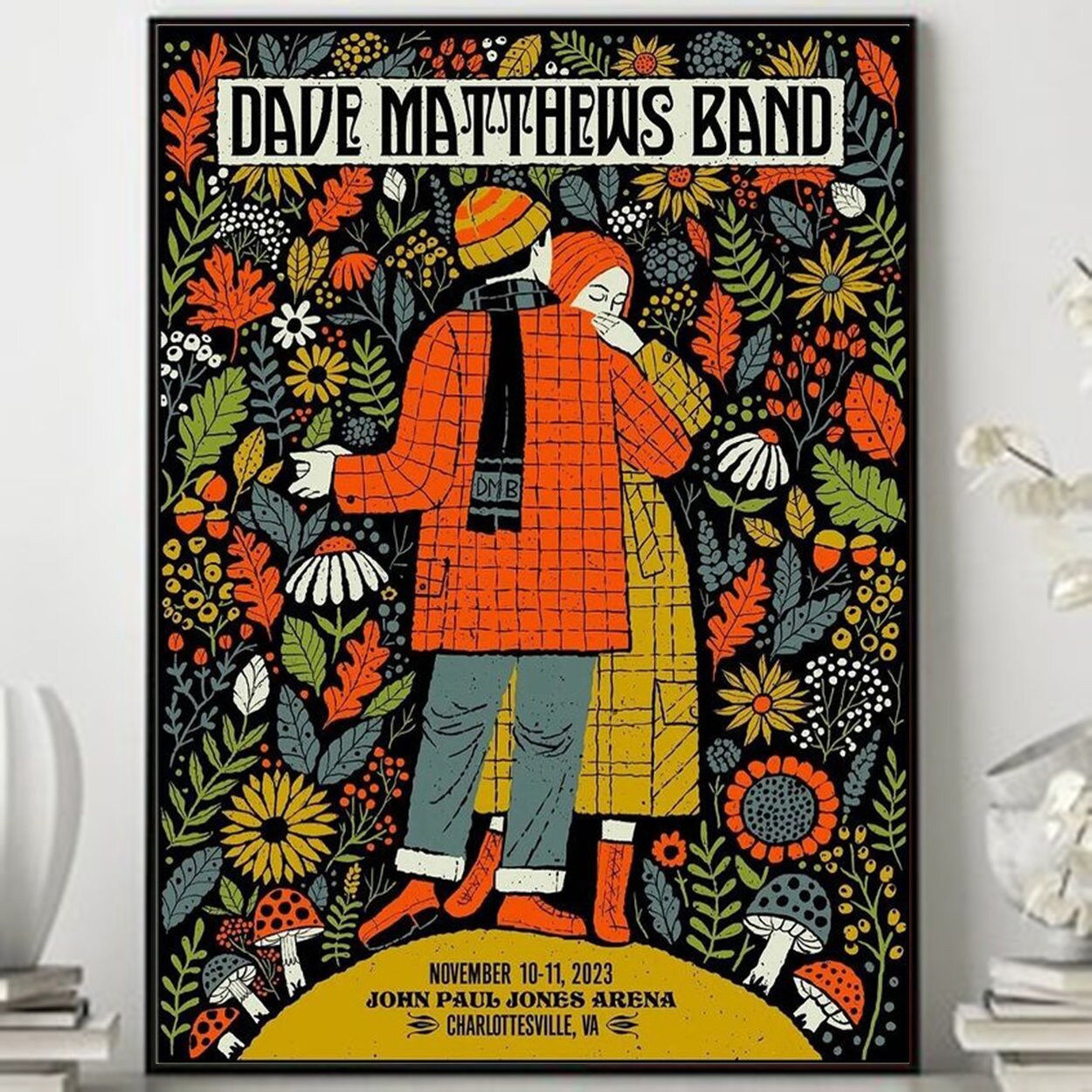 Poster Nov 10-11, 2023 Dave Matthews Band Charlottesville, VA, John ...