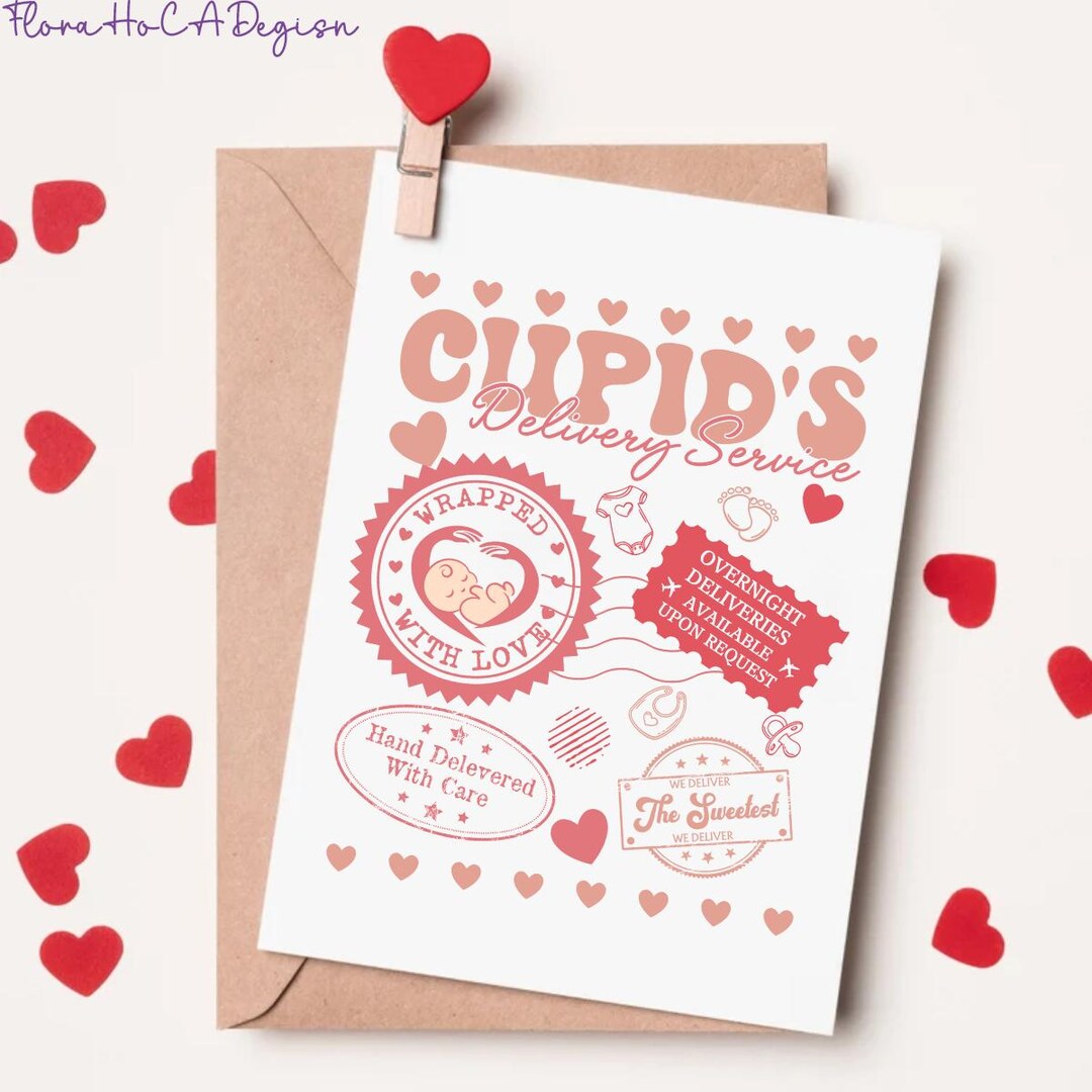 Cupid's Delivery Service Valentine Greeting Card, Valentine's Day Gift ...