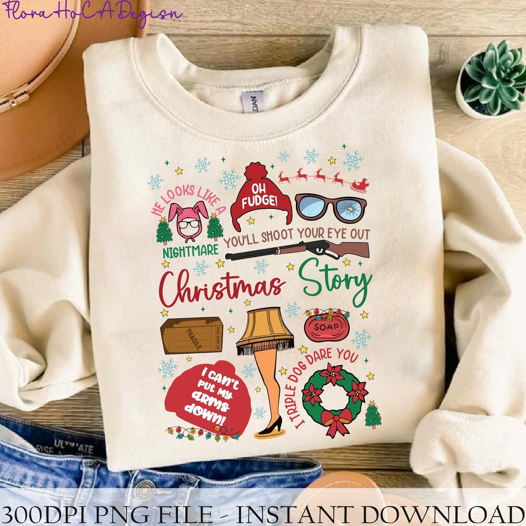 A Christmas Story Movie Christmas Png, Christmas Movie Png, 90s ...