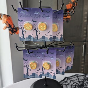 Handmade Ceramic Pumpkin Pins – Halloween Jack-o'-lantern Accessories ...